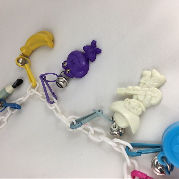 Vintage | Jewelry | Vintage Plastic Bell Charm White Chain Necklace ...